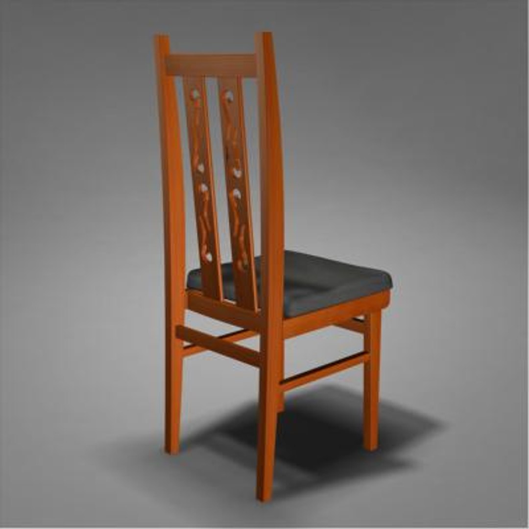 3d Chair Render Model