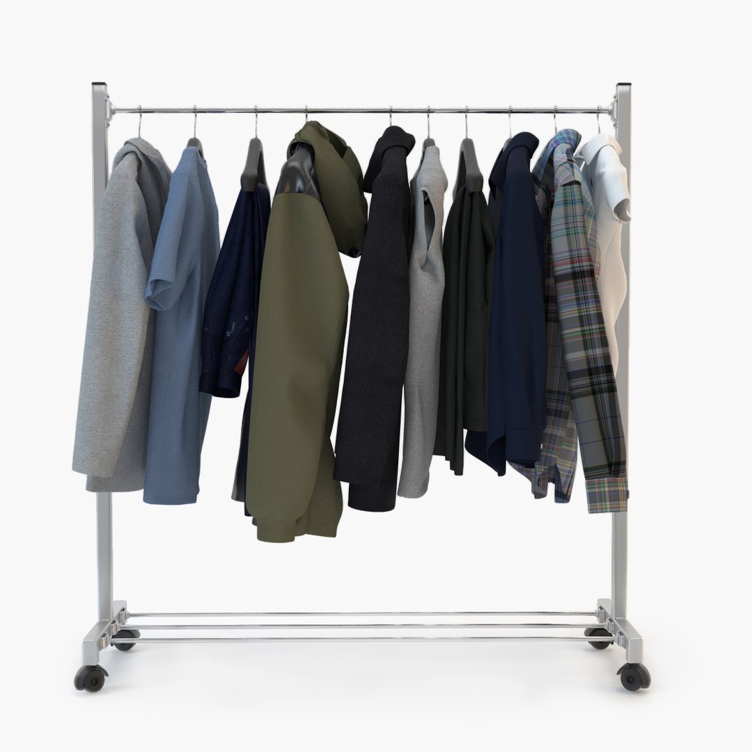 Clothes rack 3D model - TurboSquid 1170353