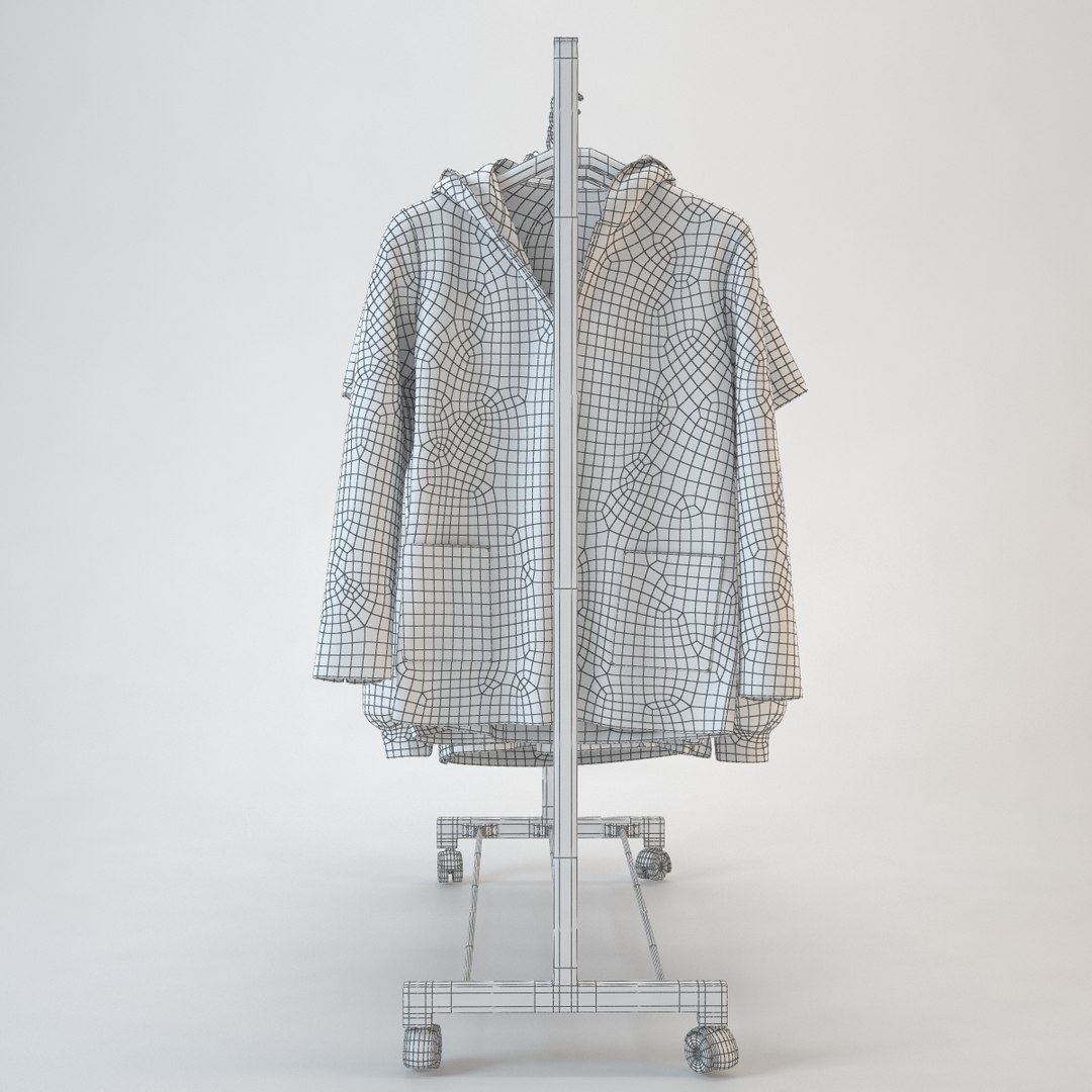 Clothes rack 3D model - TurboSquid 1170353