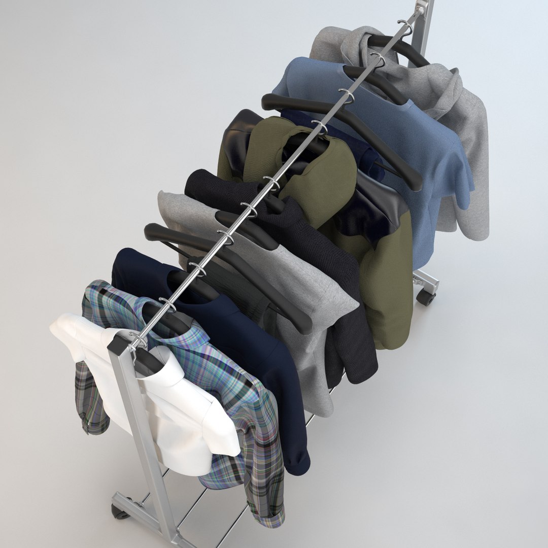 Clothes rack 3D model - TurboSquid 1170353