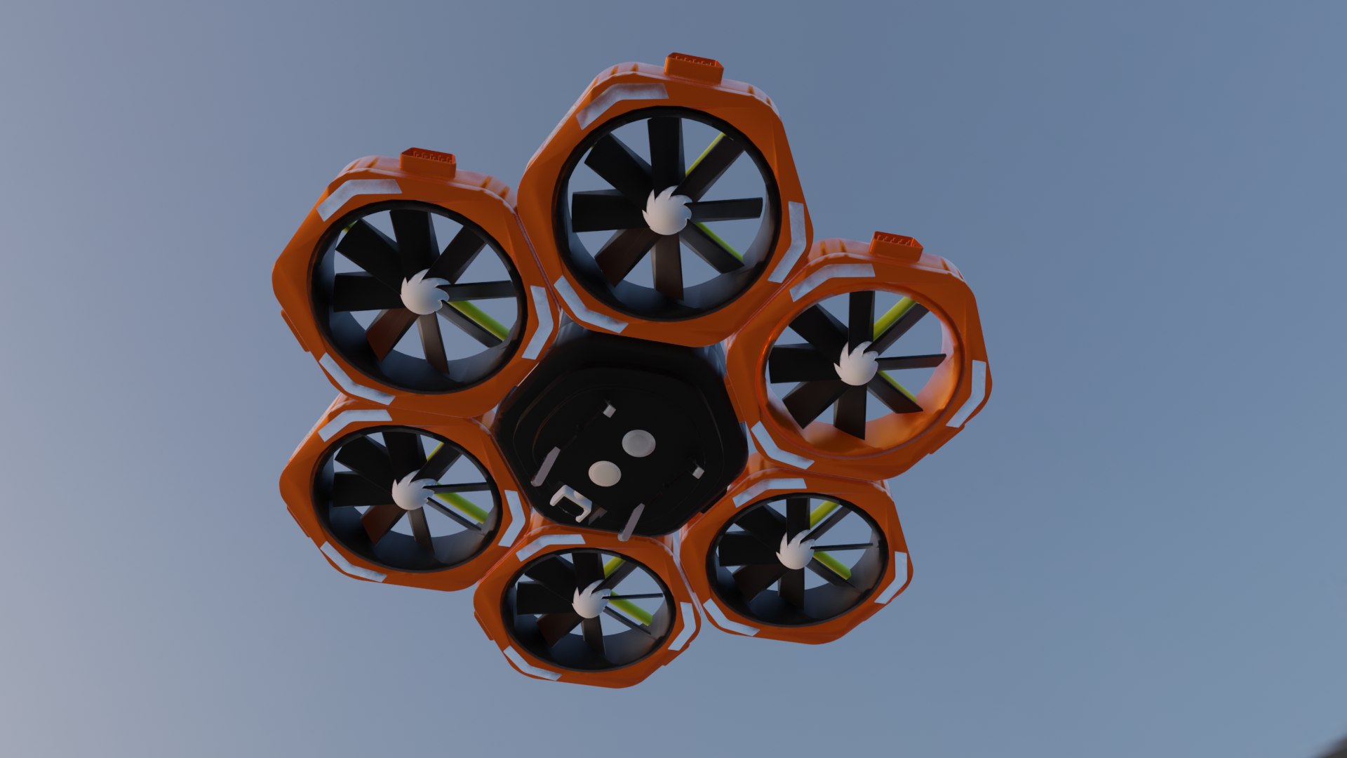 Drone Hexagon Full Version 3D Model - TurboSquid 2350941
