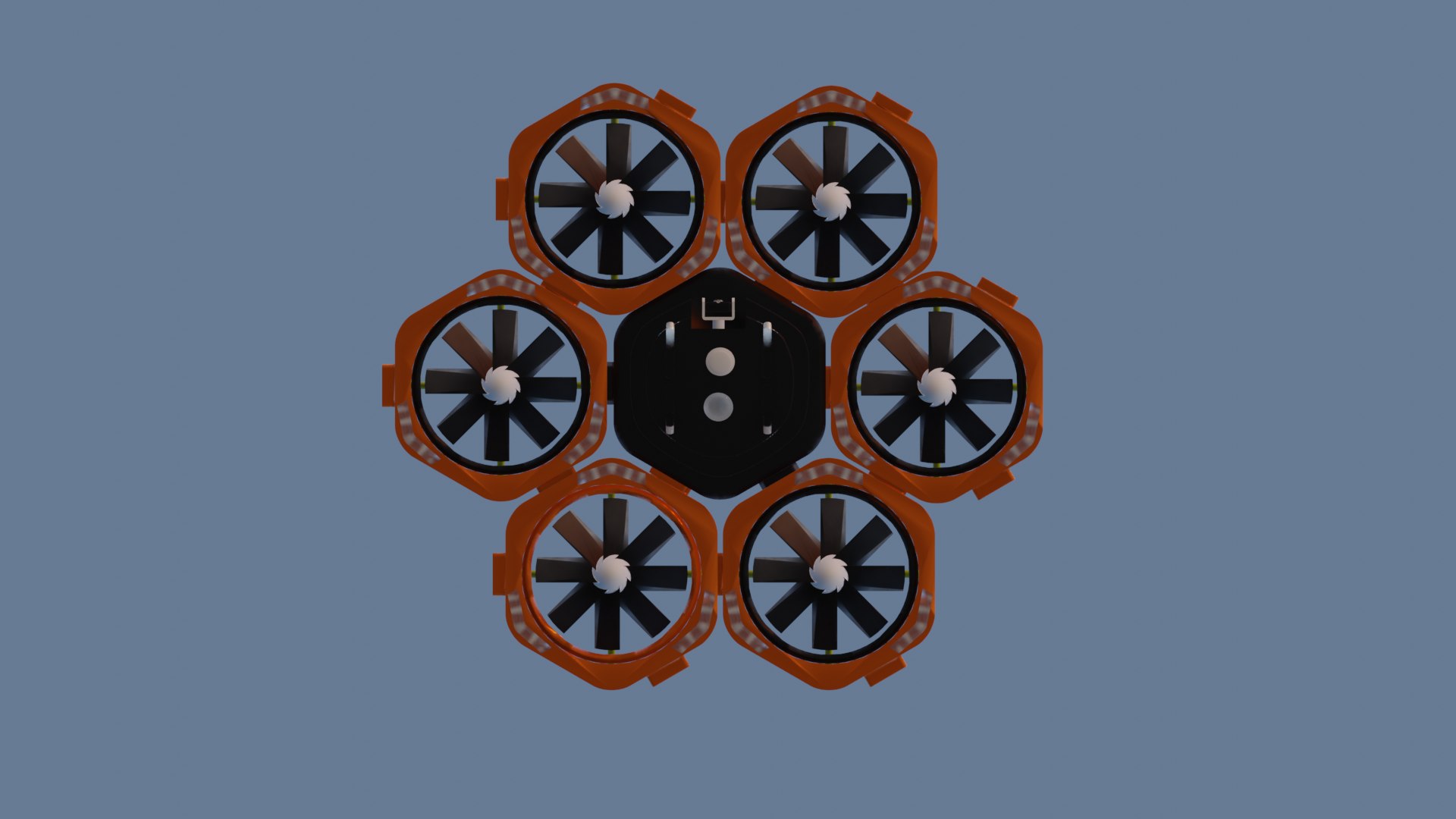 Drone Hexagon Full Version 3D Model - TurboSquid 2350941