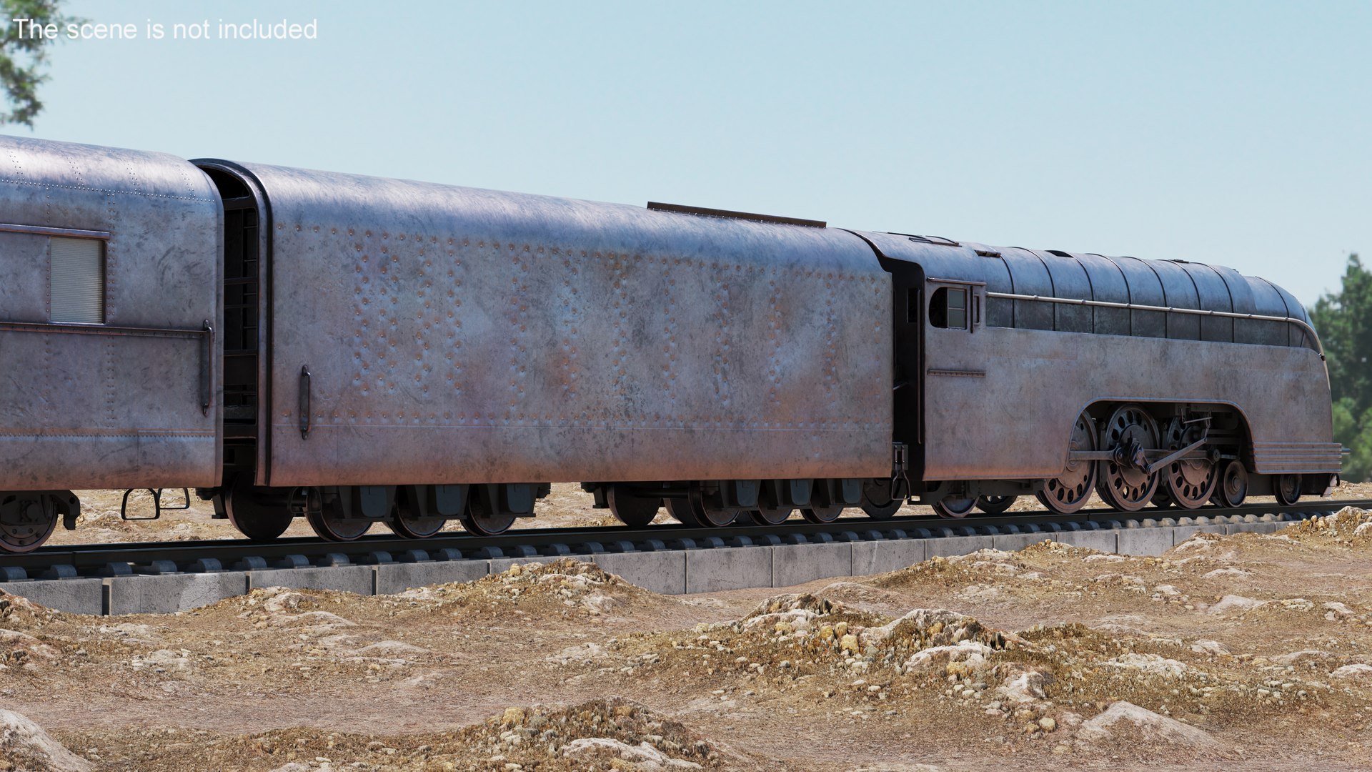 3D Model Art Deco Train Set Streamlined Nose - TurboSquid 2426472