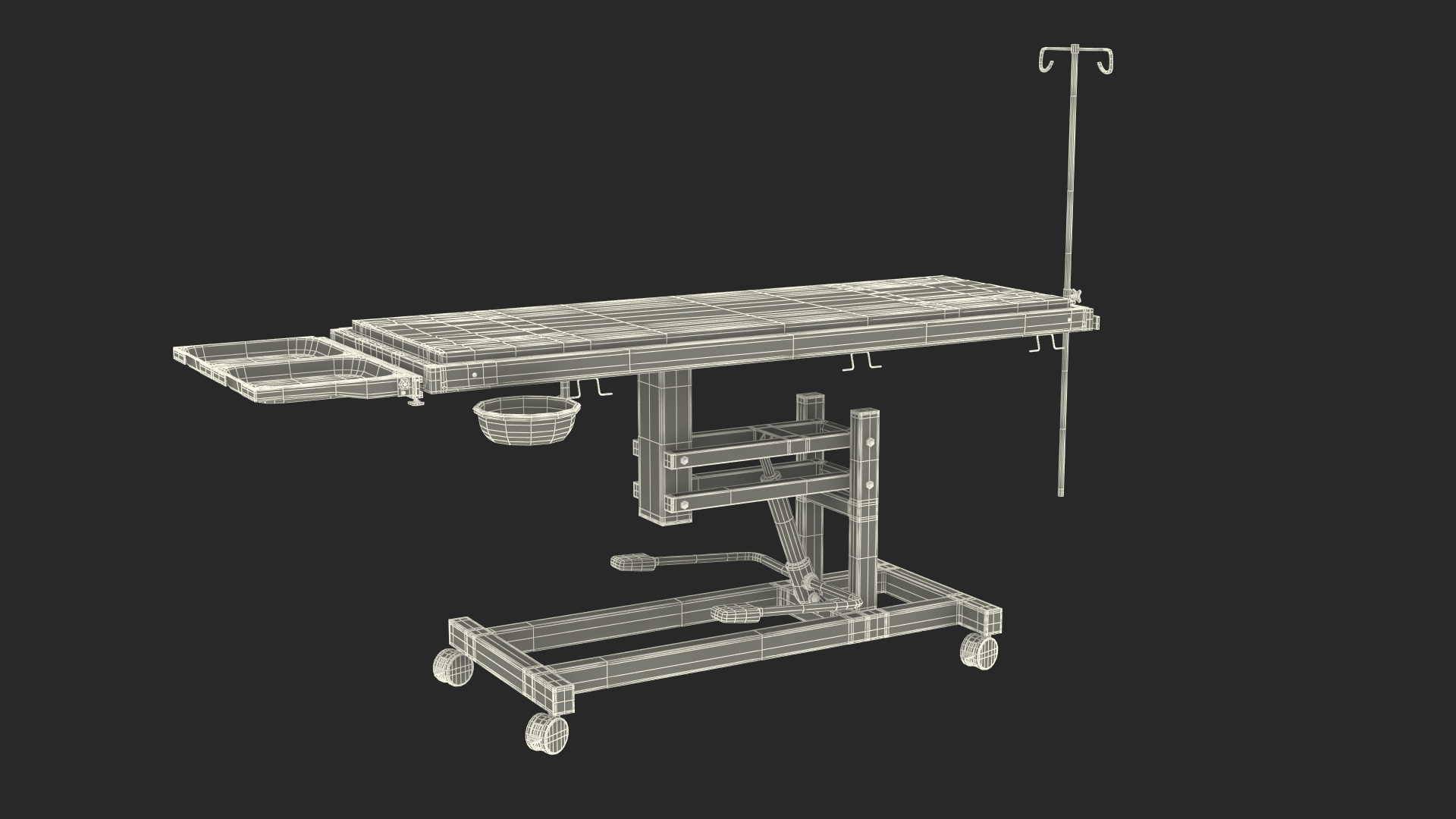 3D Veterinary Table Red - TurboSquid 1974540