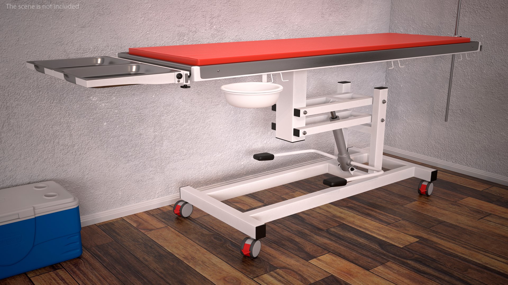3D Veterinary Table Red - TurboSquid 1974540