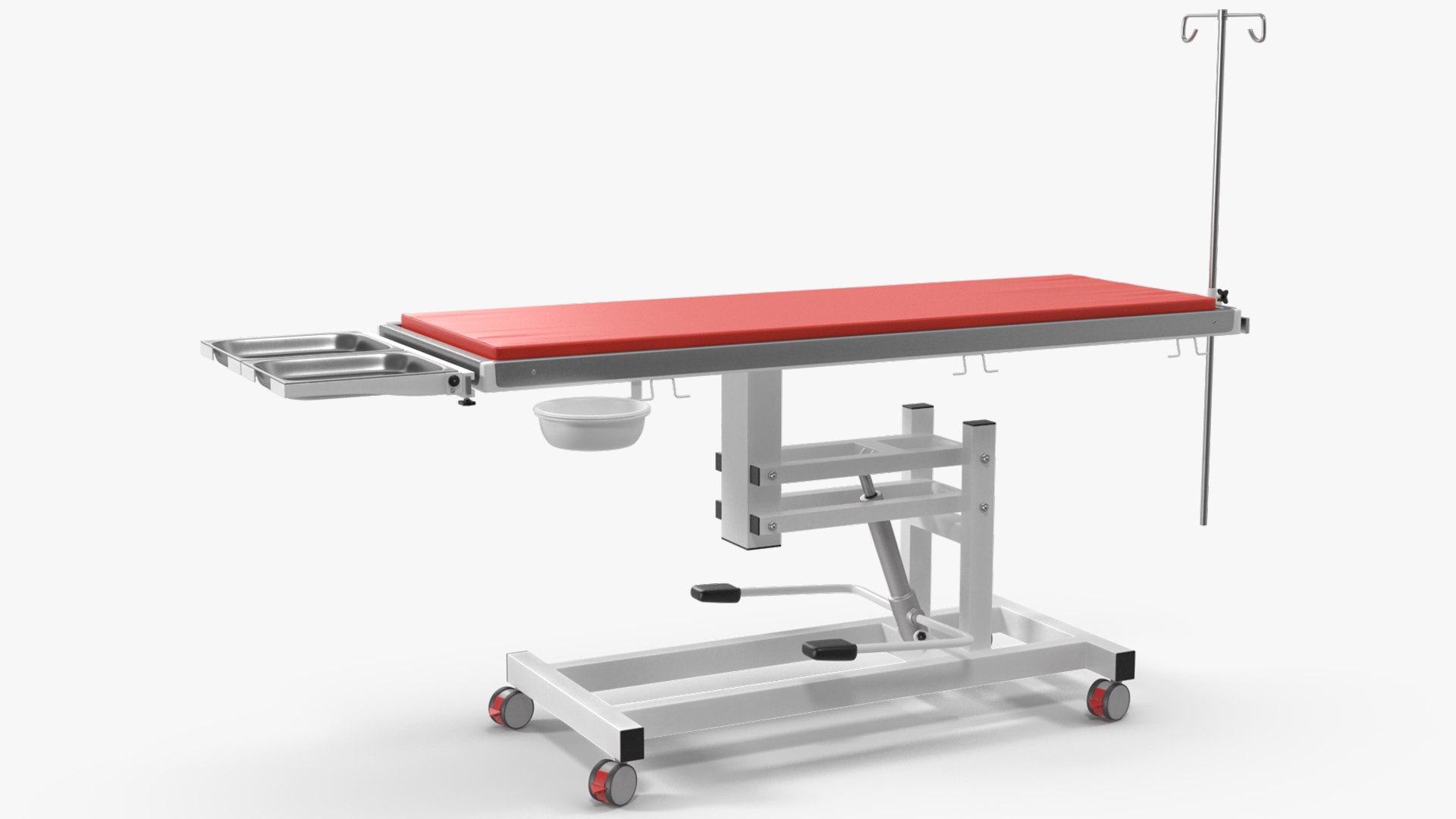 3D Veterinary Table Red - TurboSquid 1974540