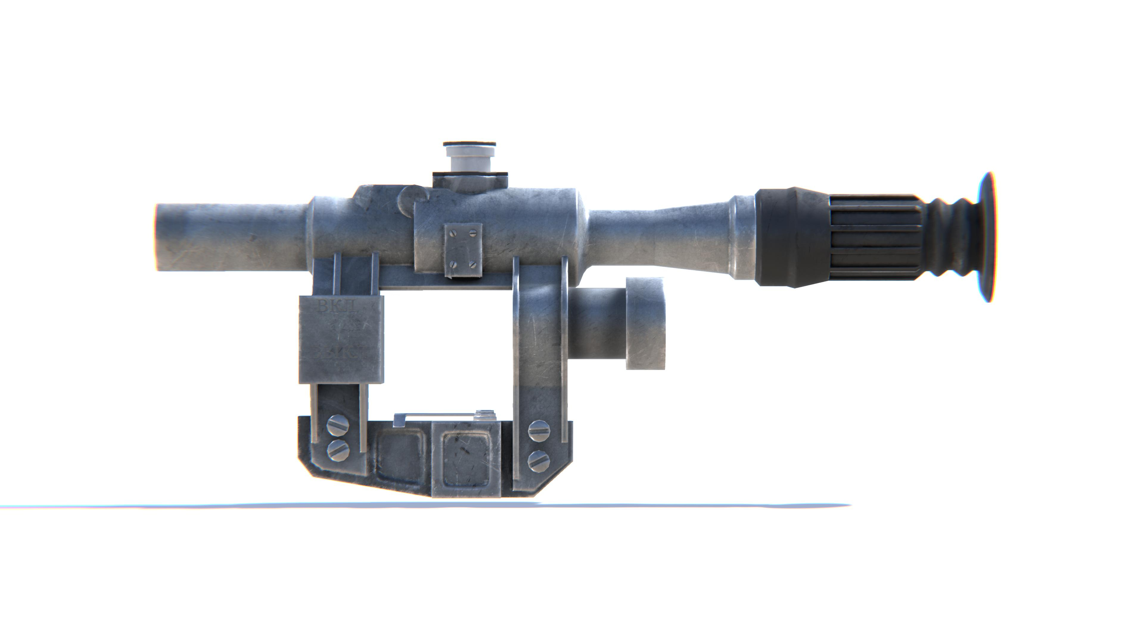 Sniper Scope PSO Low-poly 3D model - TurboSquid 1800829