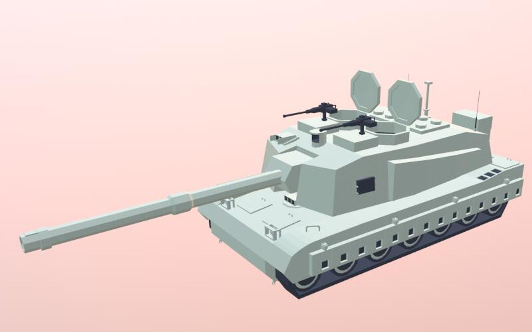 3D simple cartoon heavy tank model - TurboSquid 1508089