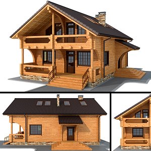 Log Cabin STL Models for Download | TurboSquid