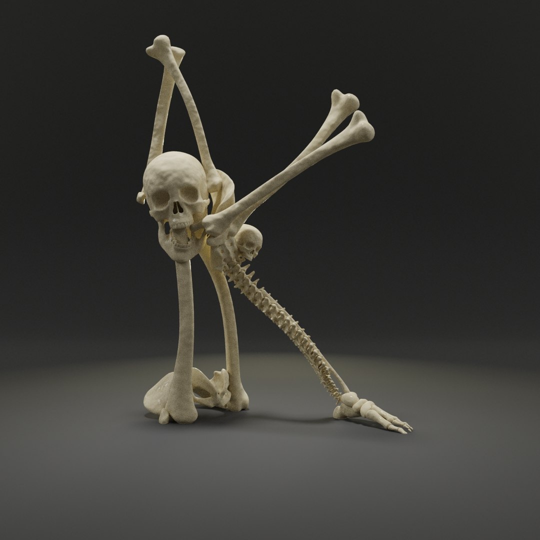 Letter K Bones Skeleton 3D Model - TurboSquid 1547533