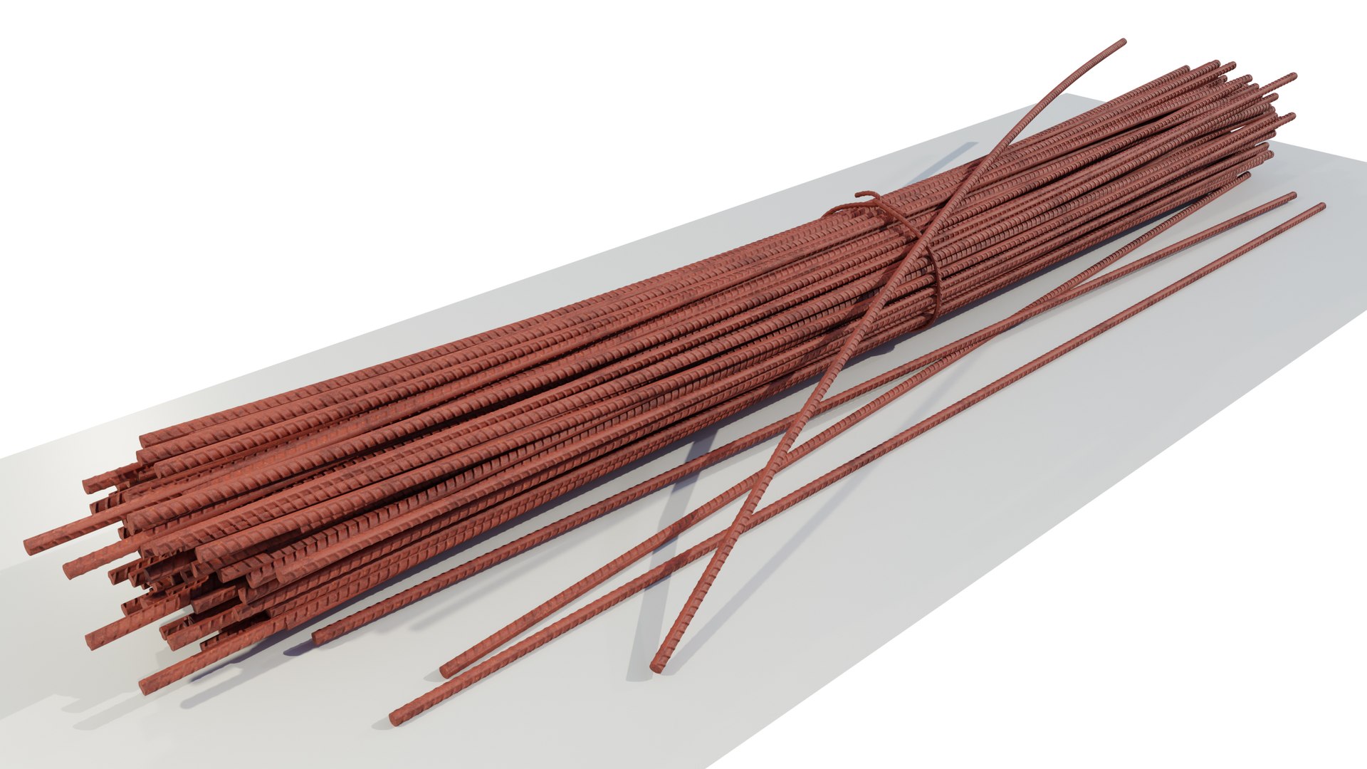 3D Rusty Concrete Reinforcing Bar - TurboSquid 1927514