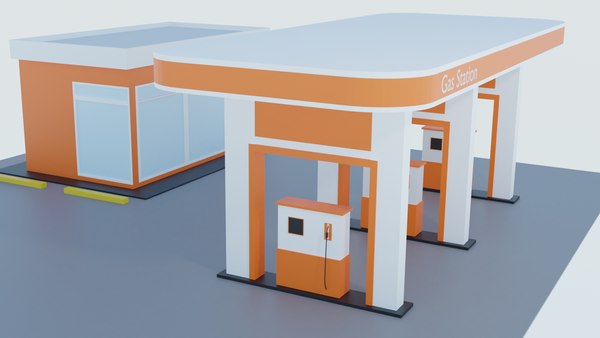 Gas Station Blender Models for Download | TurboSquid