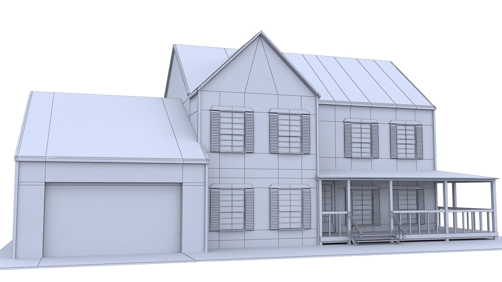 House Neighborhood 3D Model - TurboSquid 1567165