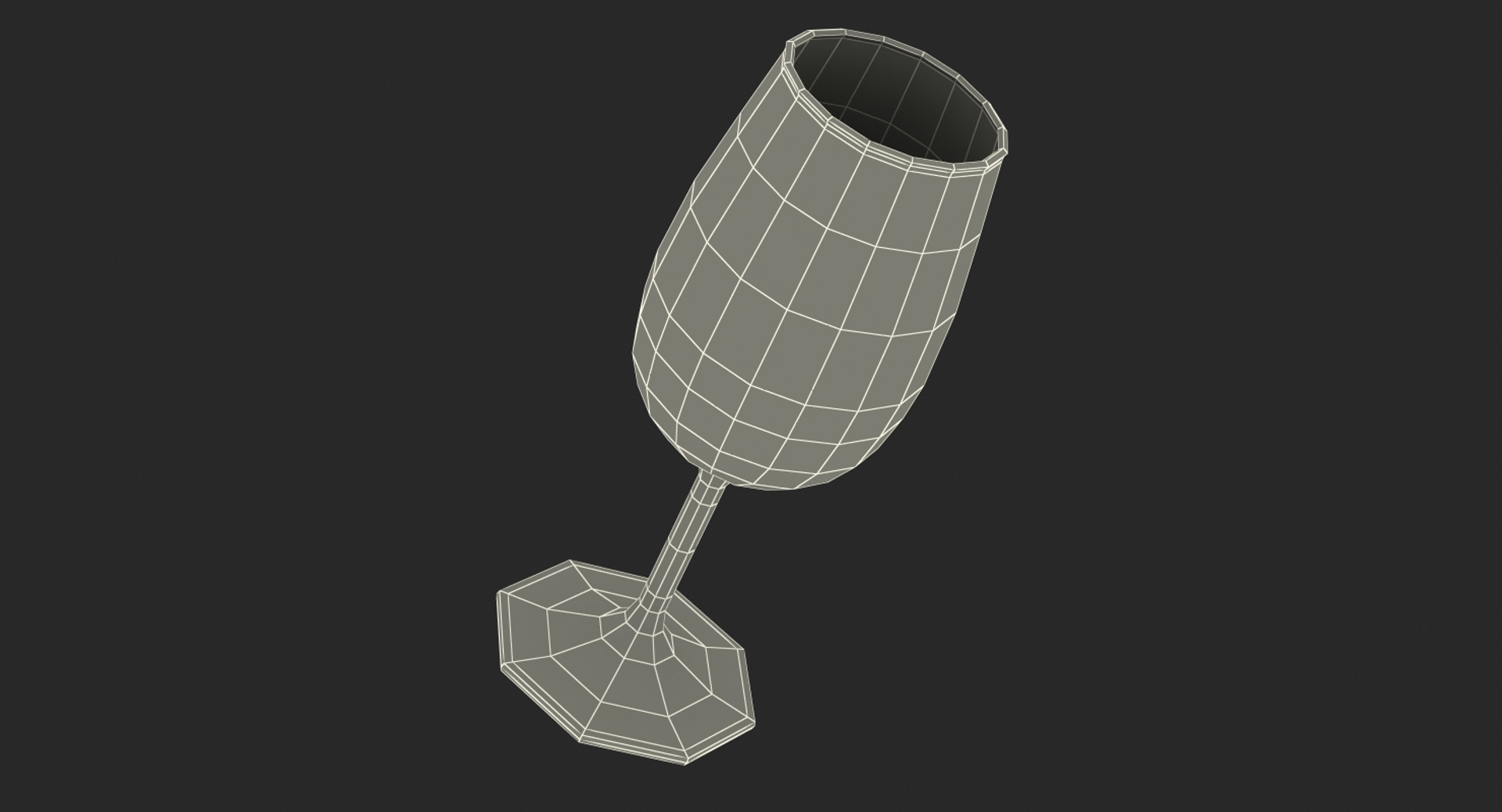 White Wine Glass Model - TurboSquid 1388249
