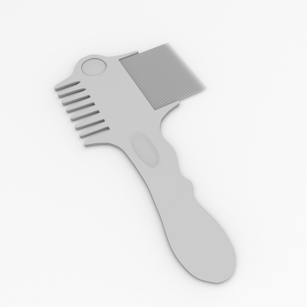 3d Lice Comb V2 Model