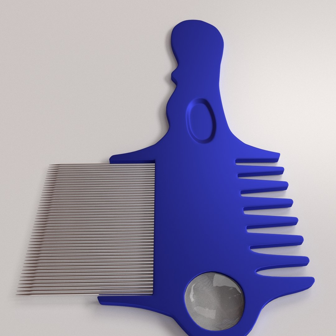 3d Lice Comb V2 Model