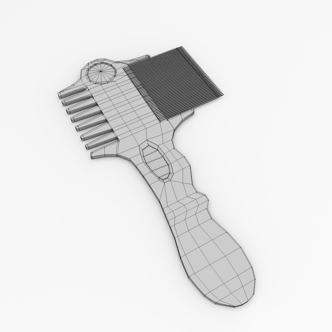 3d Lice Comb V2 Model