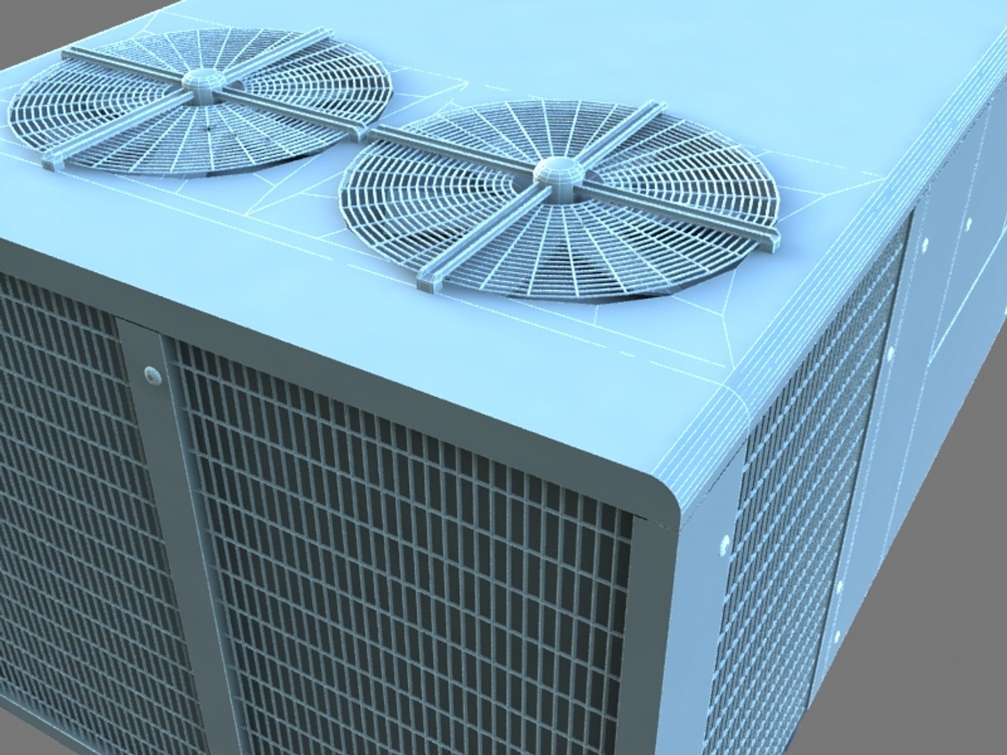 rooftop ac 3d model