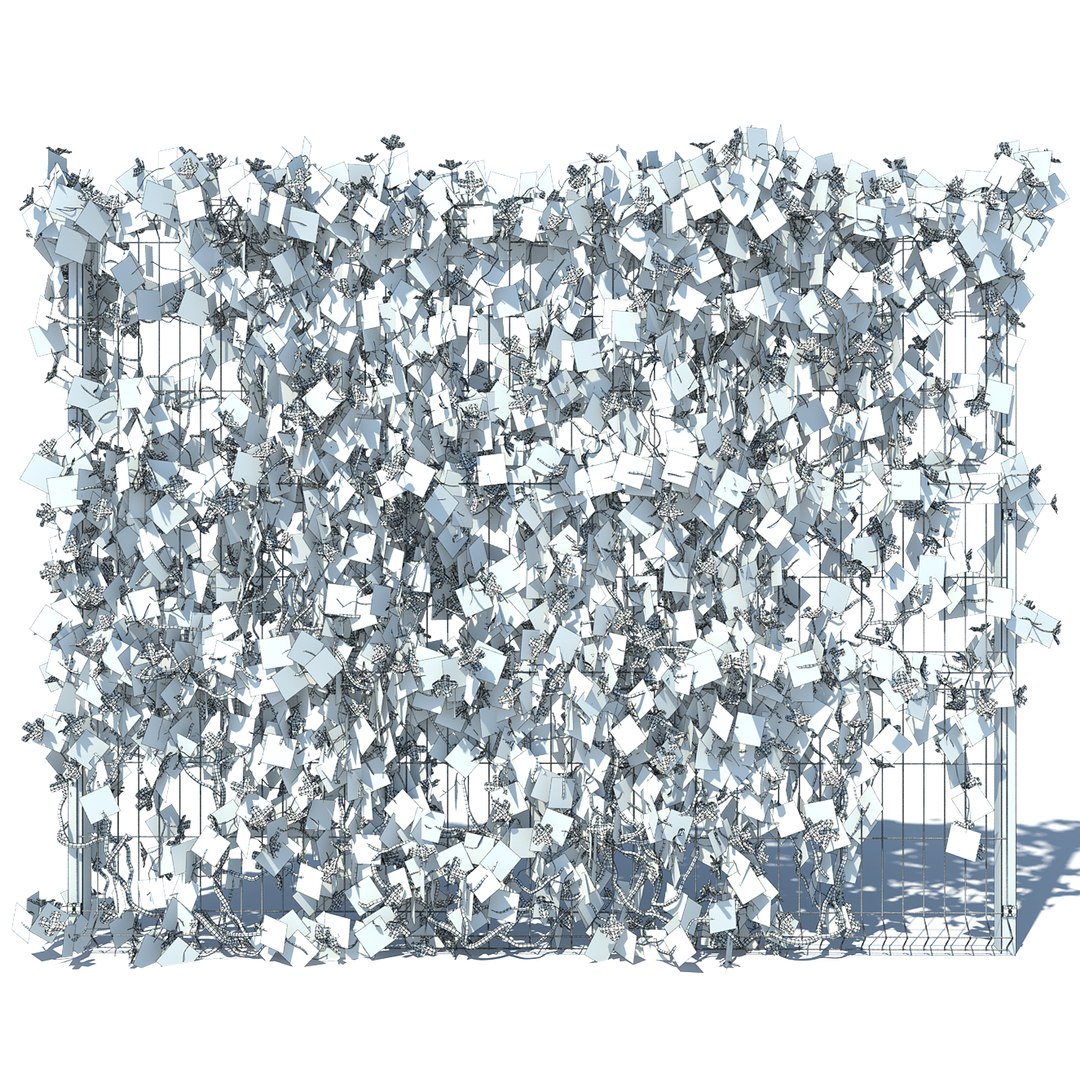 Metal Fence 3D H - 203 With Ivy V2 3D - TurboSquid 1972905