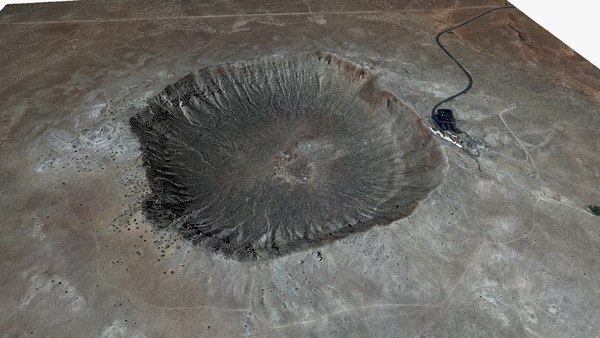 modelo 3d Cráter de meteorito - Cráter Barringer - TurboSquid 1990075