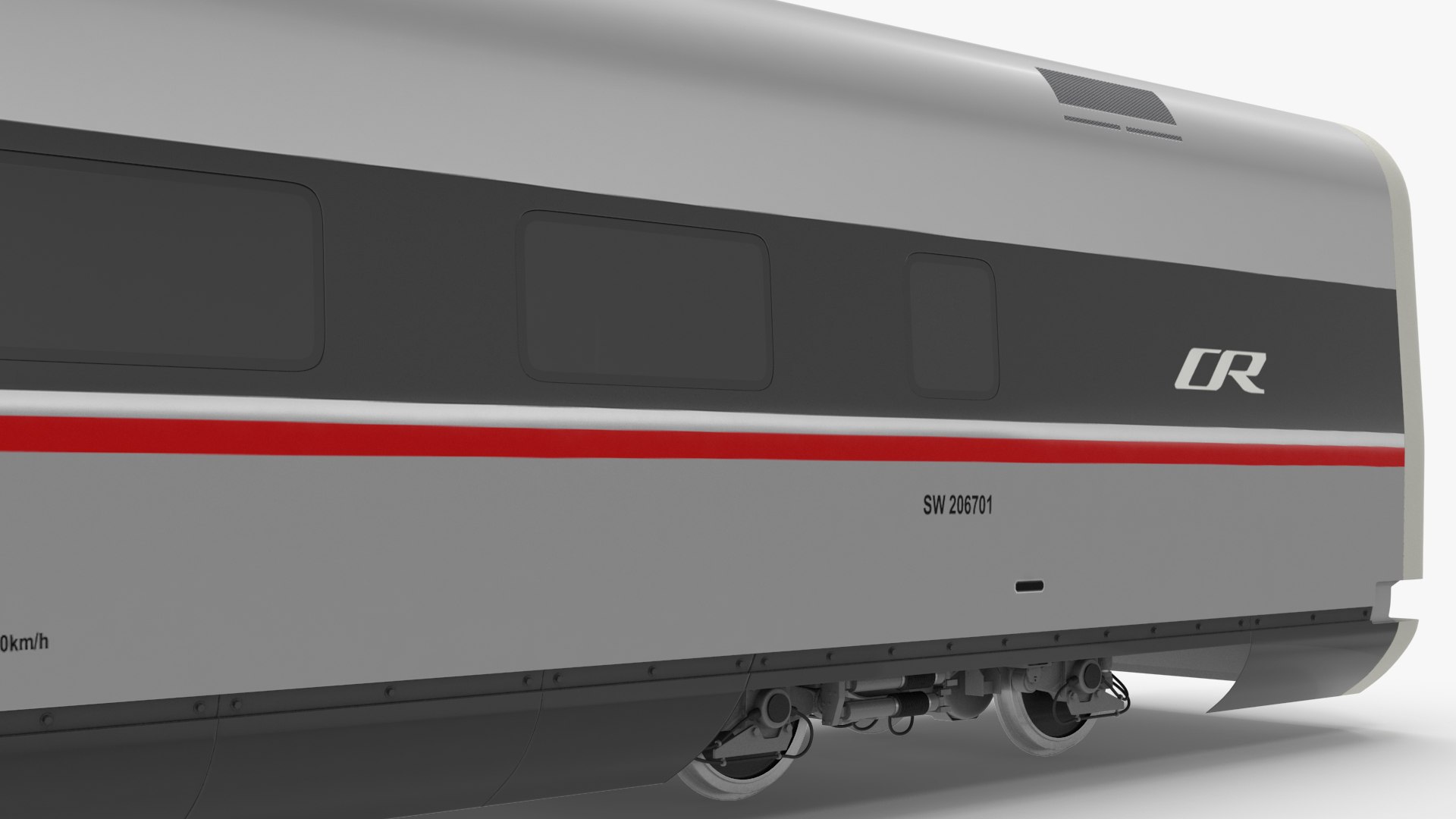 CR400 Fuxing Train Locomotive Tail 3D model - TurboSquid 2079923