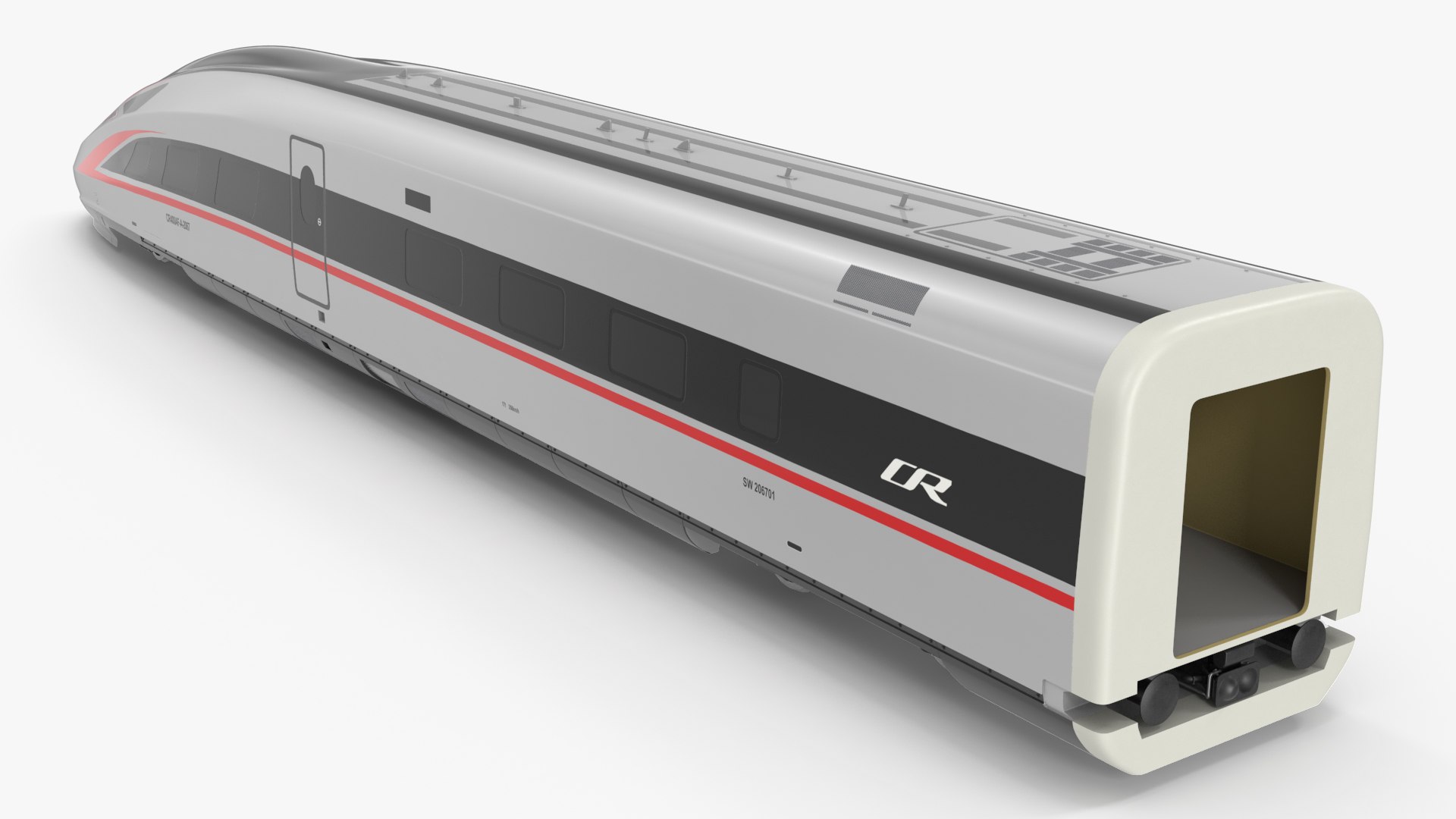 CR400 Fuxing Train Locomotive Tail 3D model - TurboSquid 2079923