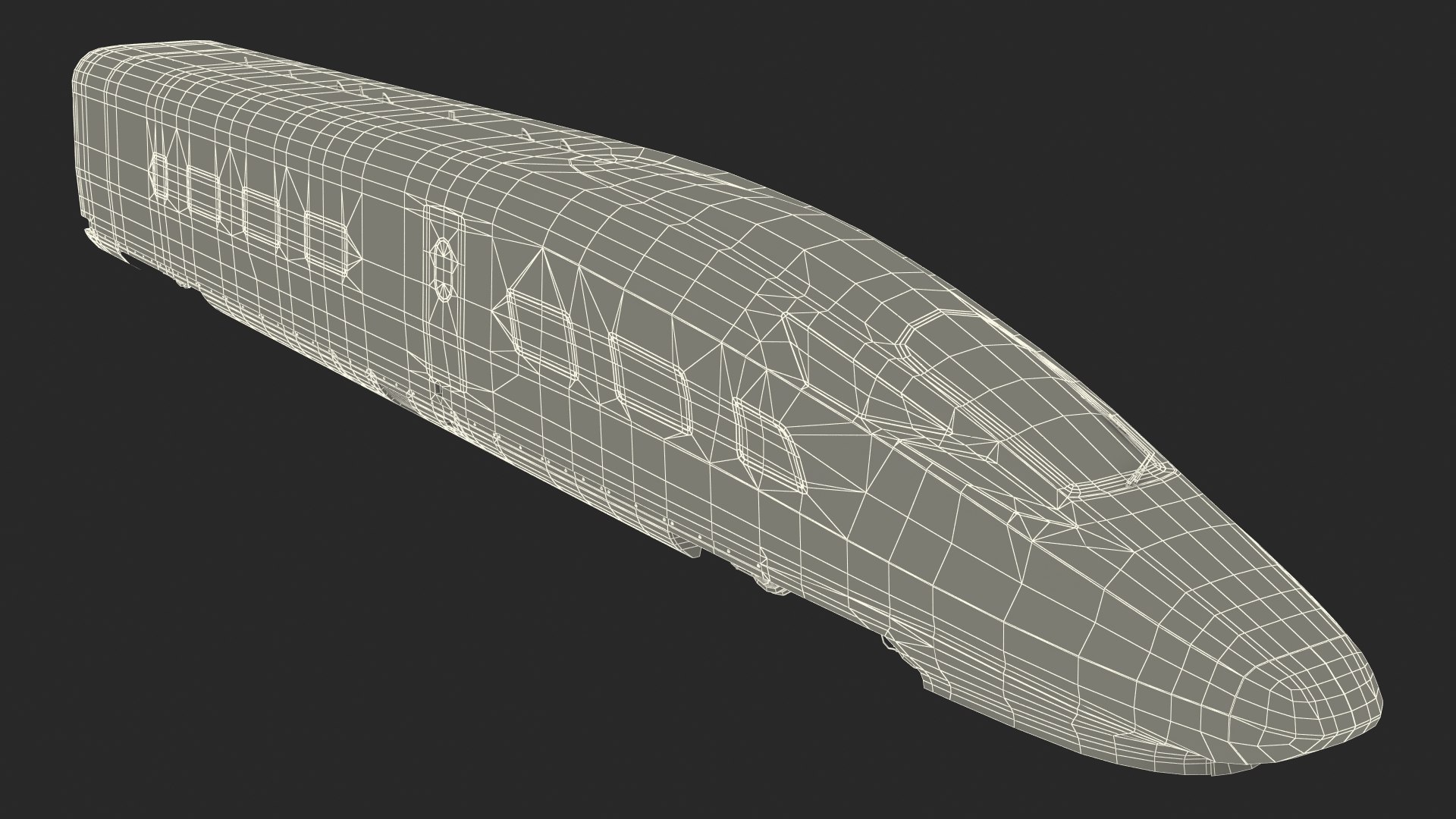 CR400 Fuxing Train Locomotive Tail 3D model - TurboSquid 2079923