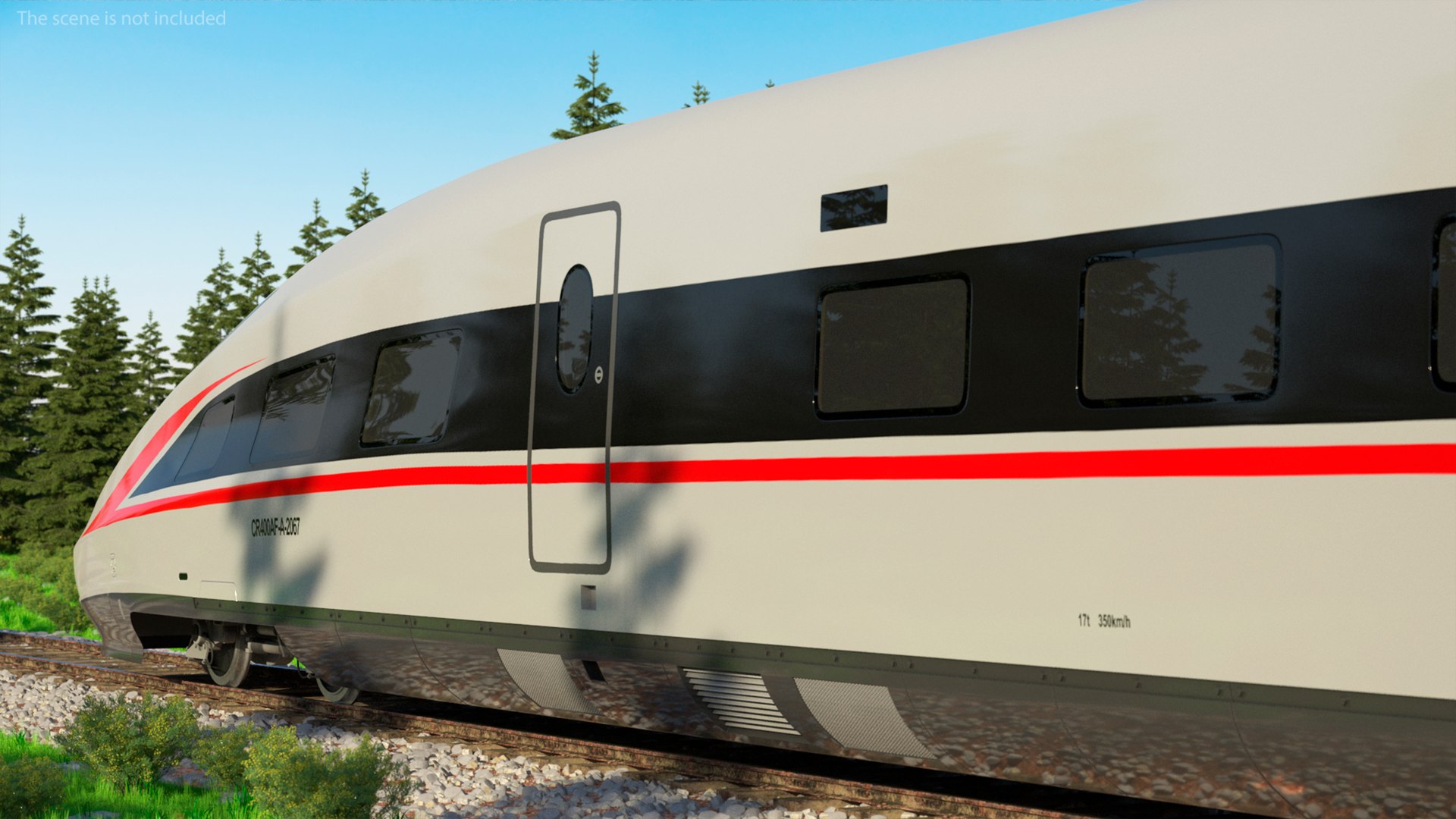 CR400 Fuxing Train Locomotive Tail 3D model - TurboSquid 2079923