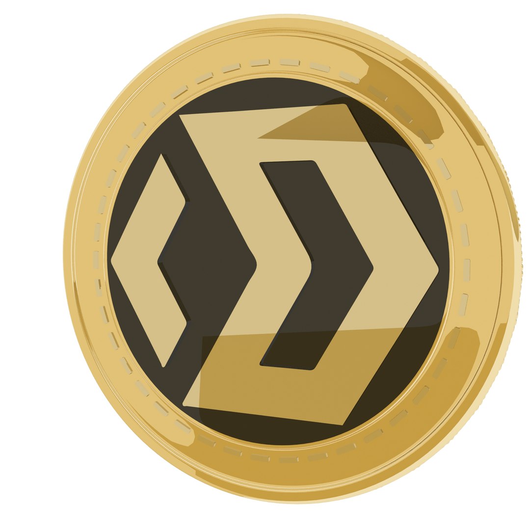 3D Blocknet Cryptocurrency Gold Coin - TurboSquid 1783264