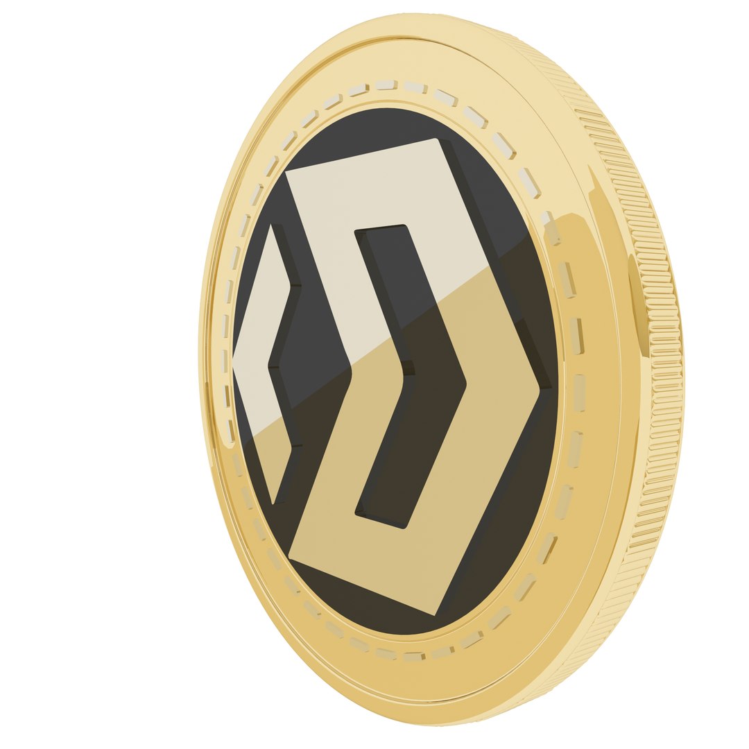3D Blocknet Cryptocurrency Gold Coin - TurboSquid 1783264