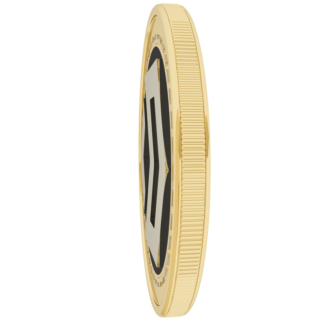 3D Blocknet Cryptocurrency Gold Coin - TurboSquid 1783264