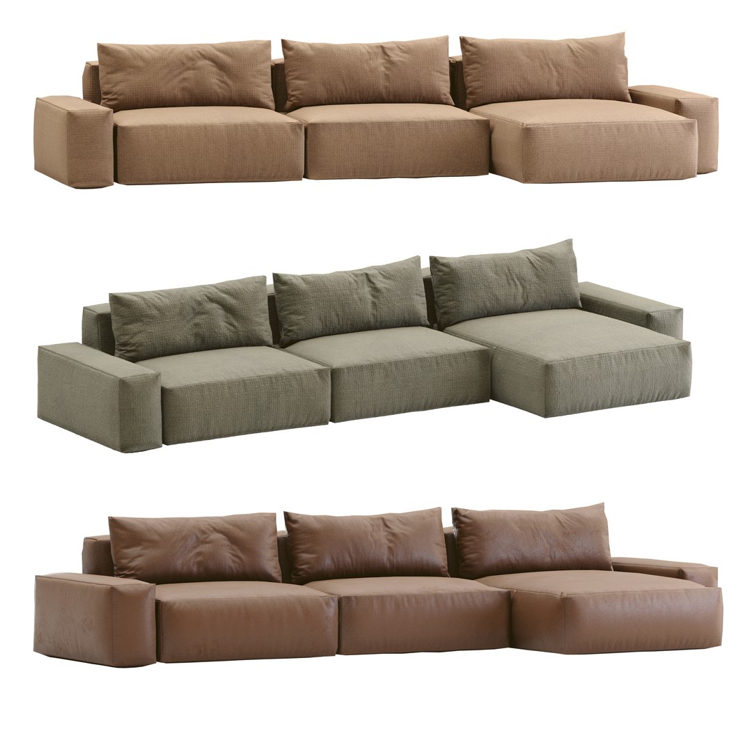 Jesse Sofa Daniel Low Poly 3D Model - TurboSquid 1800707