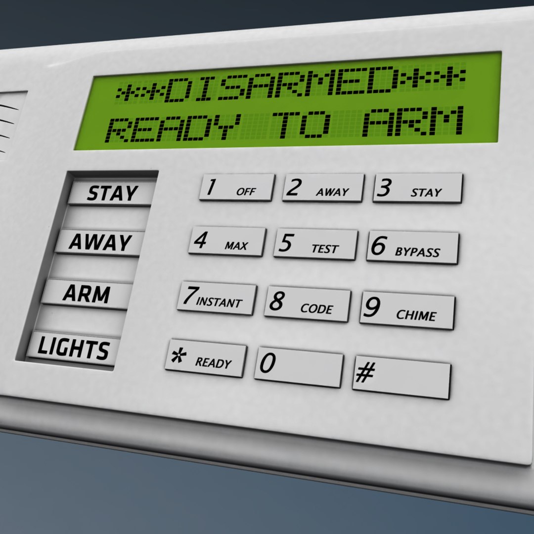 3d Alarm Keypad Polys