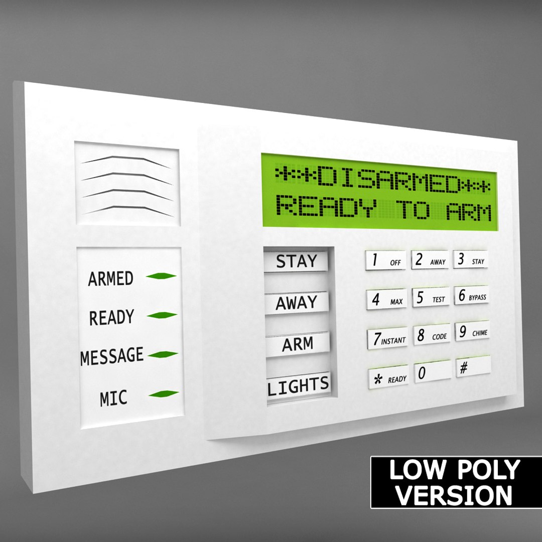 3d Alarm Keypad Polys