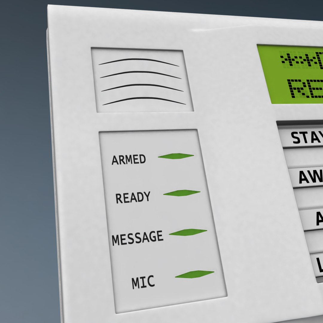 3d Alarm Keypad Polys