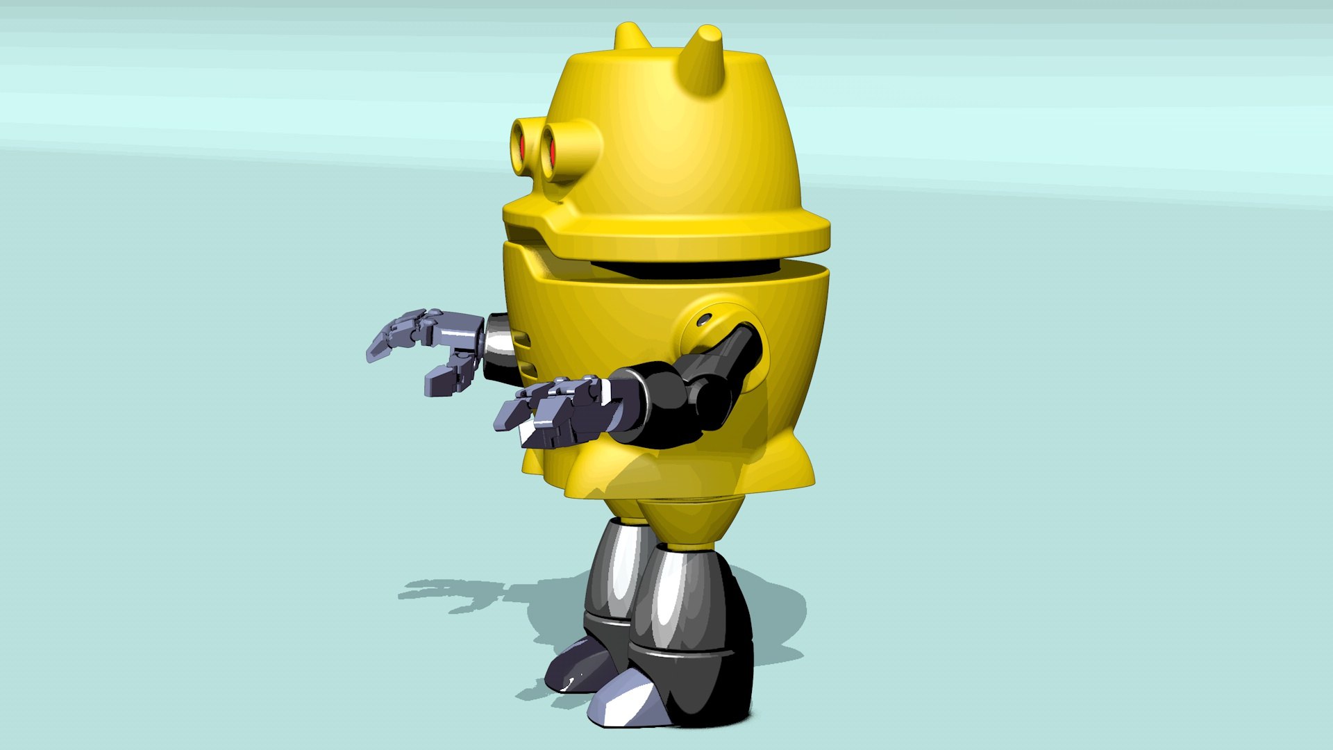 Robot - Robotube 3D Model - TurboSquid 1911413