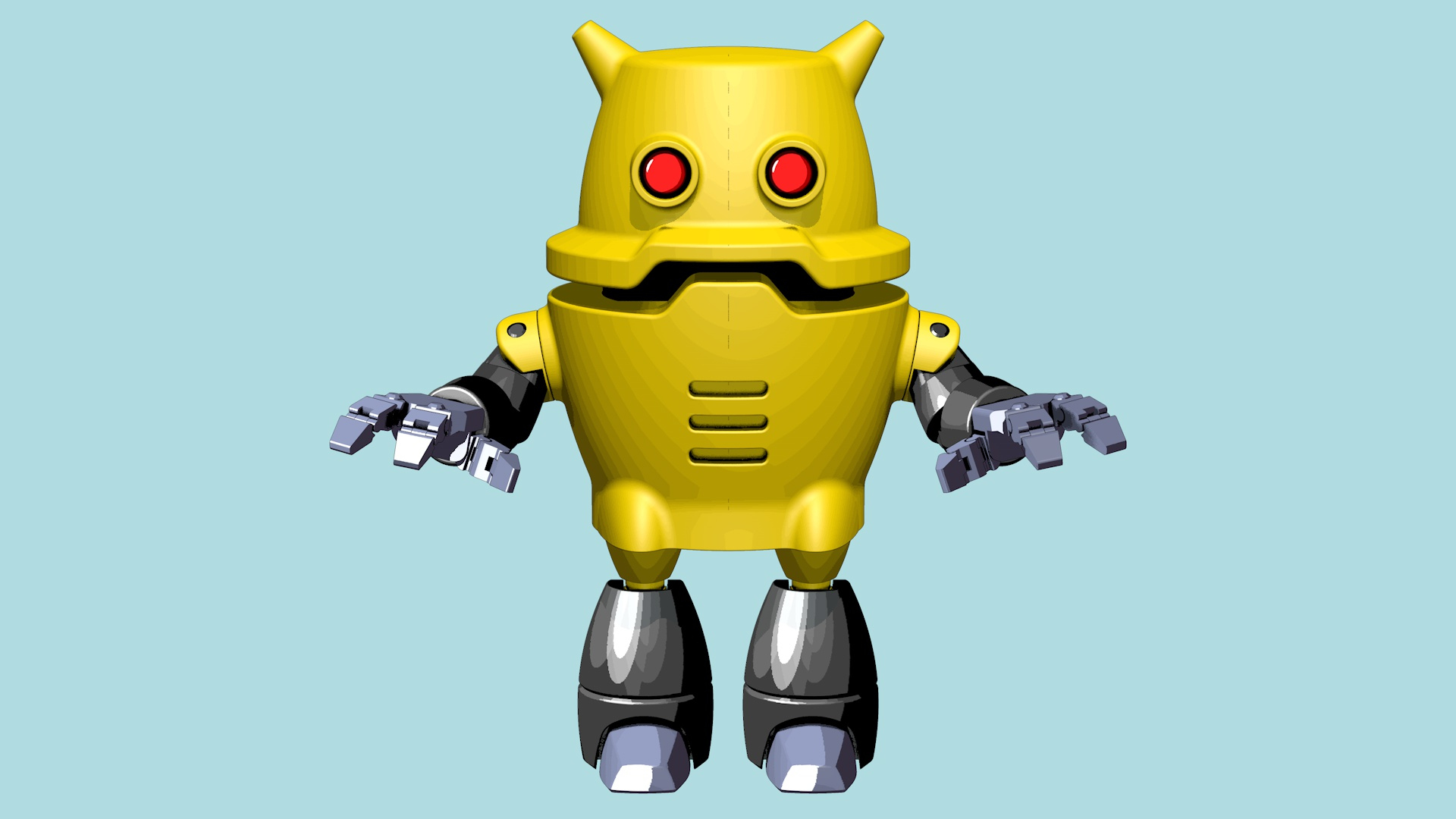 Robot - Robotube 3D Model - TurboSquid 1911413