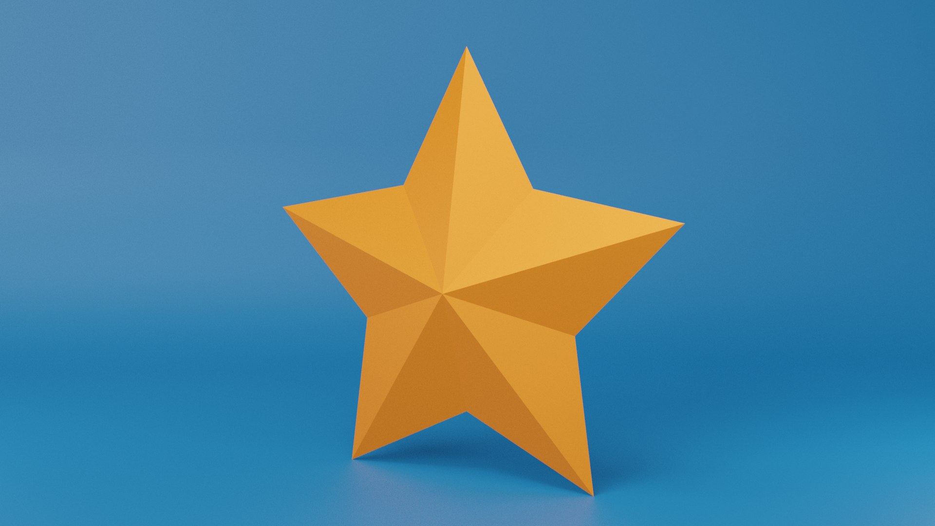 Orange Star Icon Model - TurboSquid 2130830
