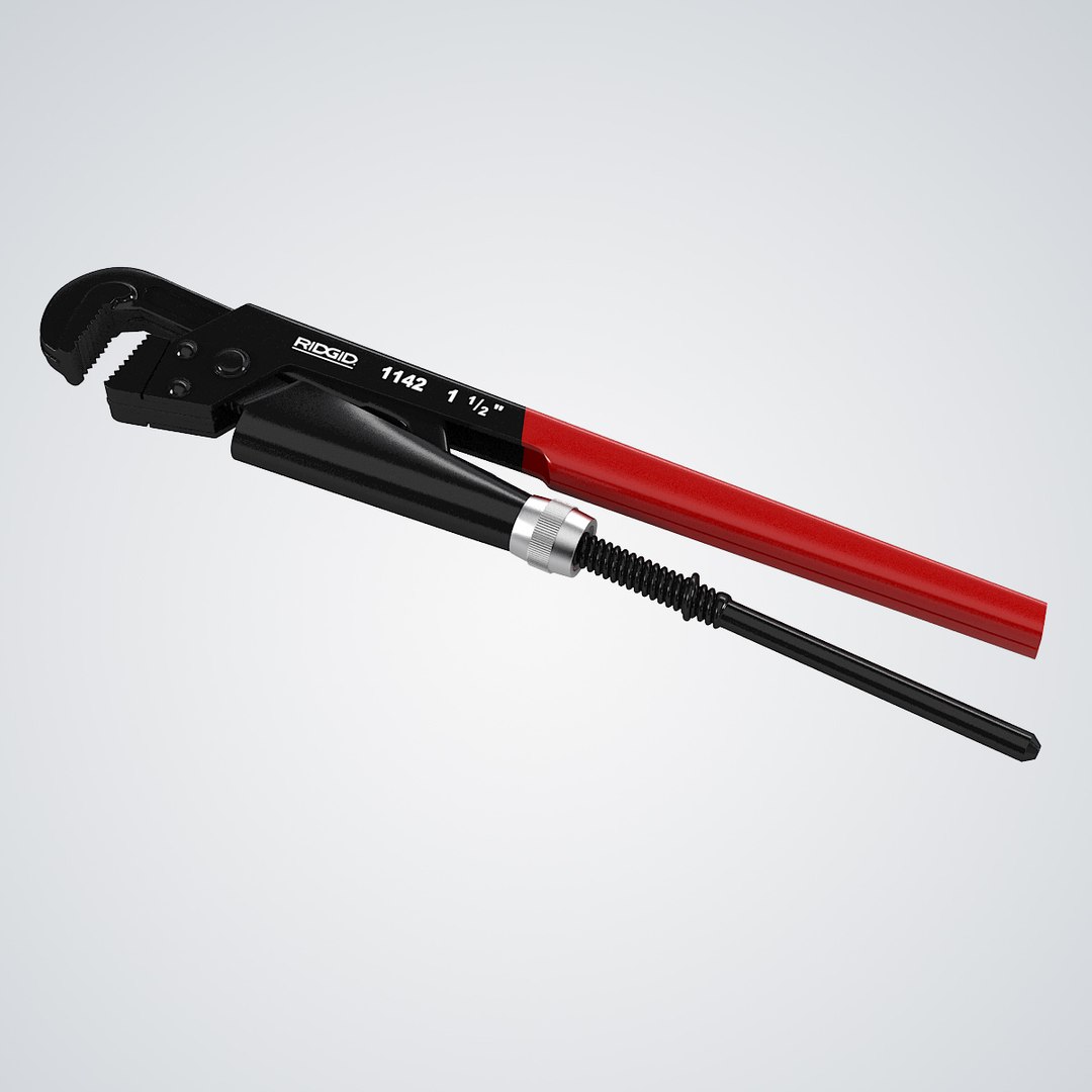 alligator wrench 3d model