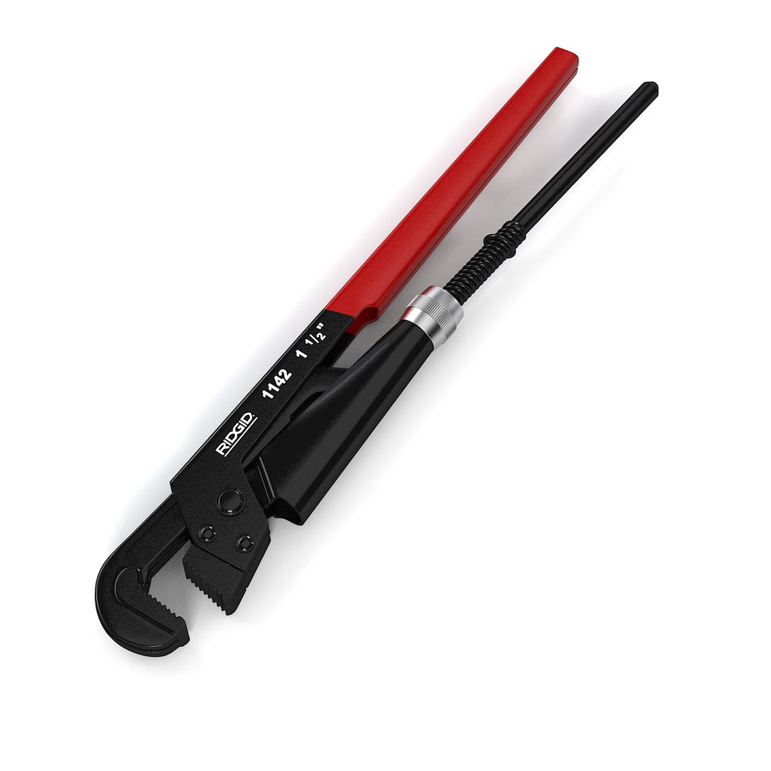 alligator wrench 3d model