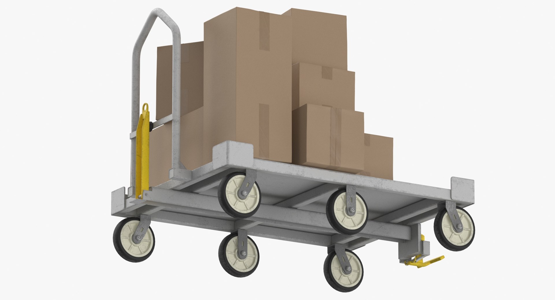 3D Towable Cart 01 Large Empty And Full - TurboSquid 2049010