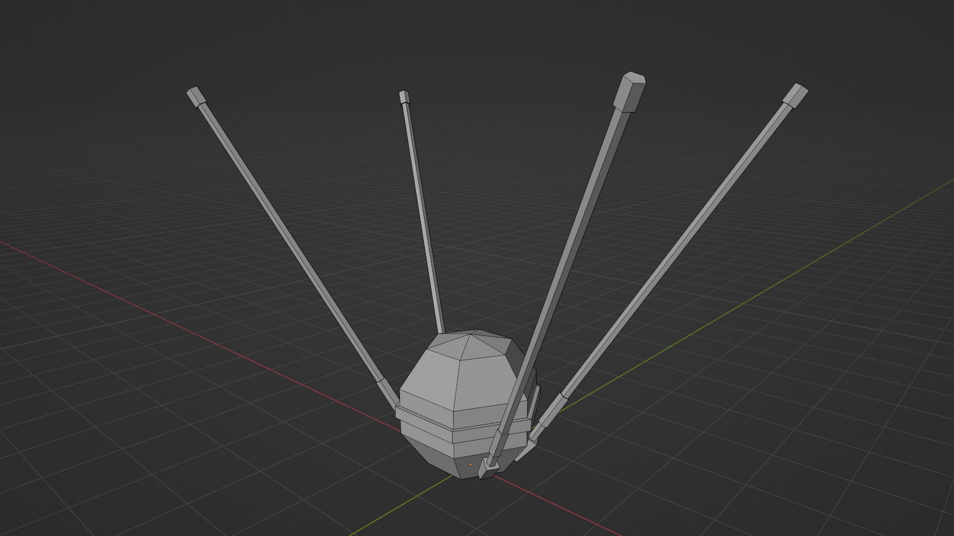 SOVIET SATELLITE - LOW POLY - PS1 RETRO STYLE 3D Model - TurboSquid 2305732