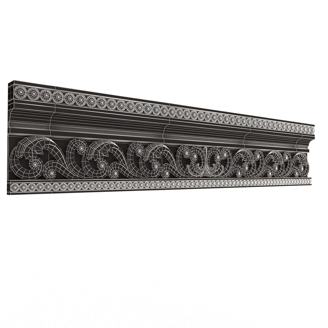 3D Model Cornice Decoration Molding 013 - TurboSquid 2156780