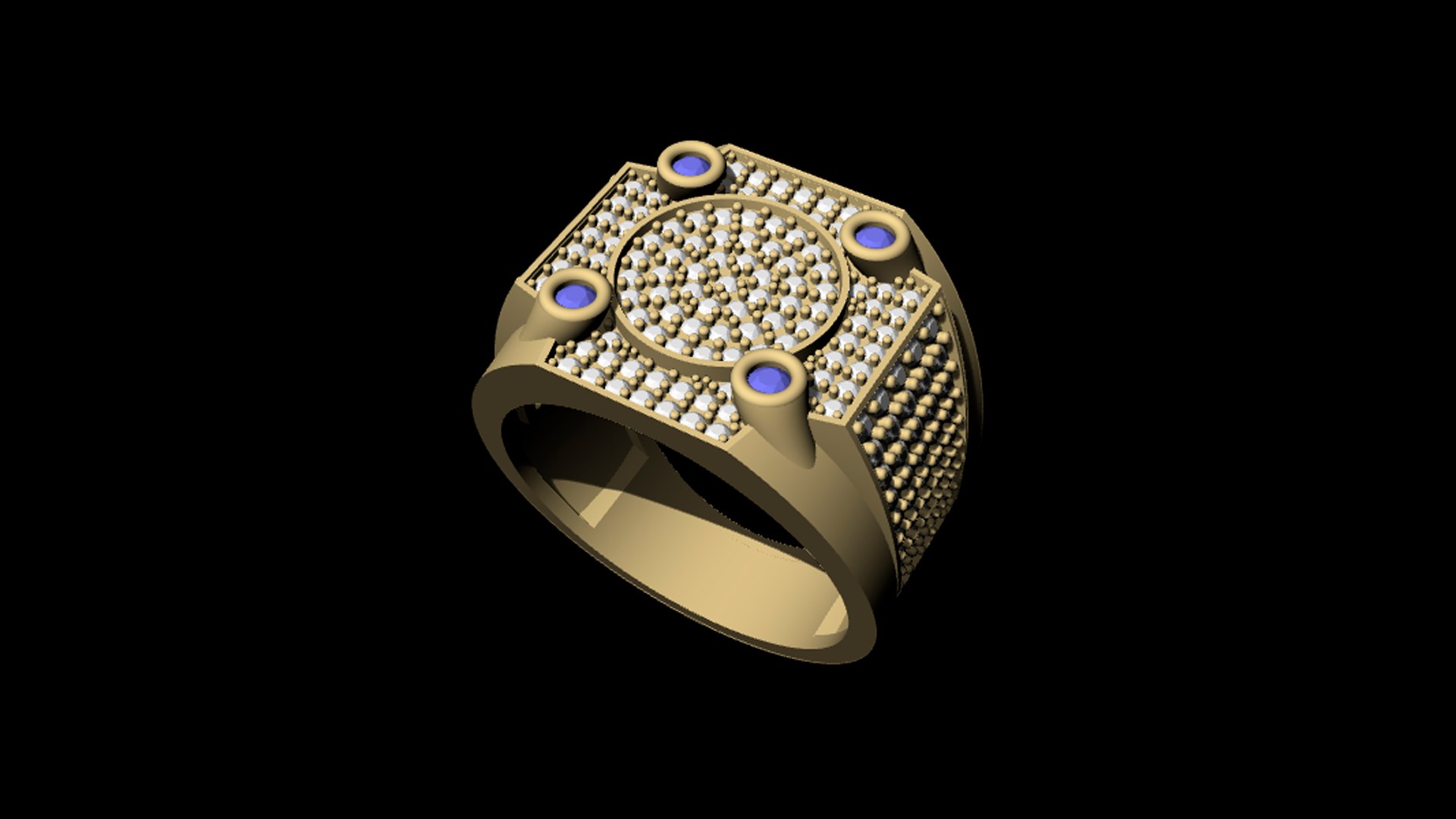 Men S Diamond Ring 3D Model - TurboSquid 1632050