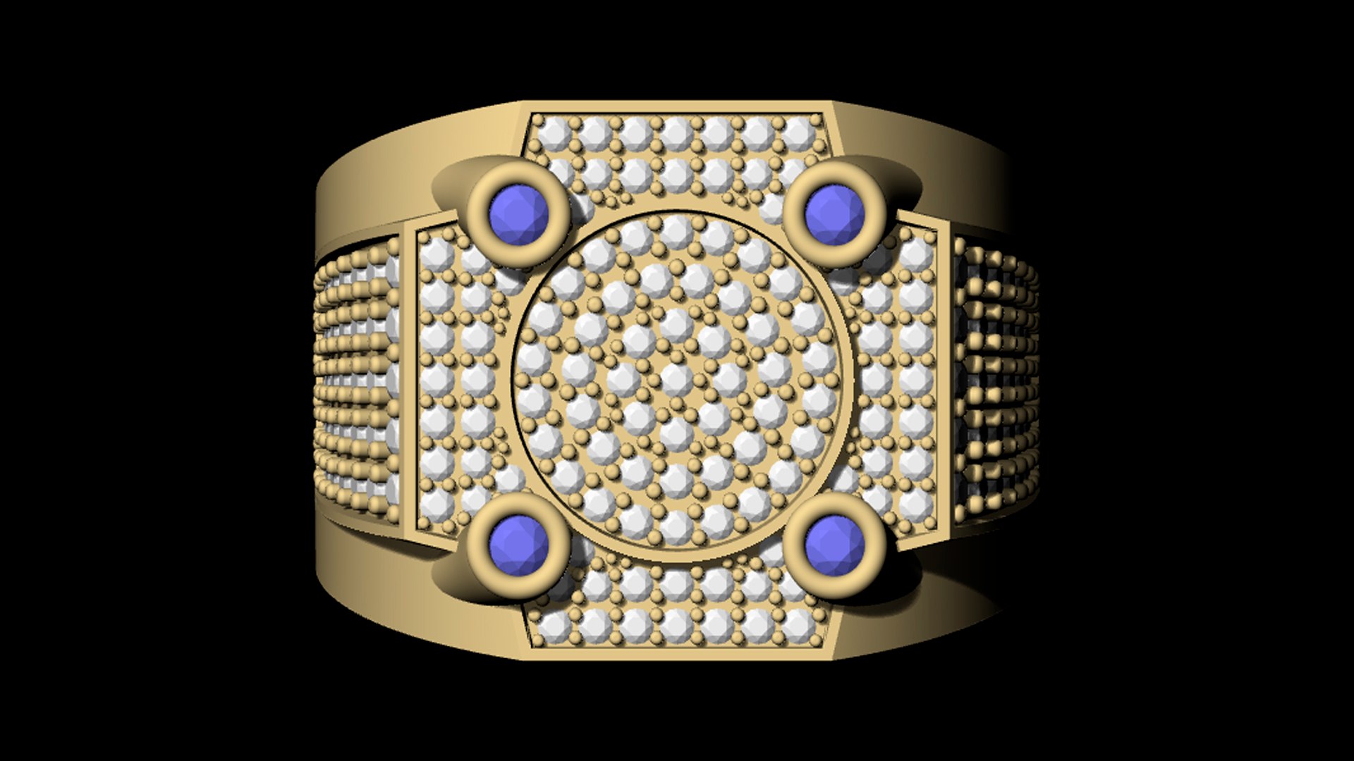 Men S Diamond Ring 3D Model - TurboSquid 1632050