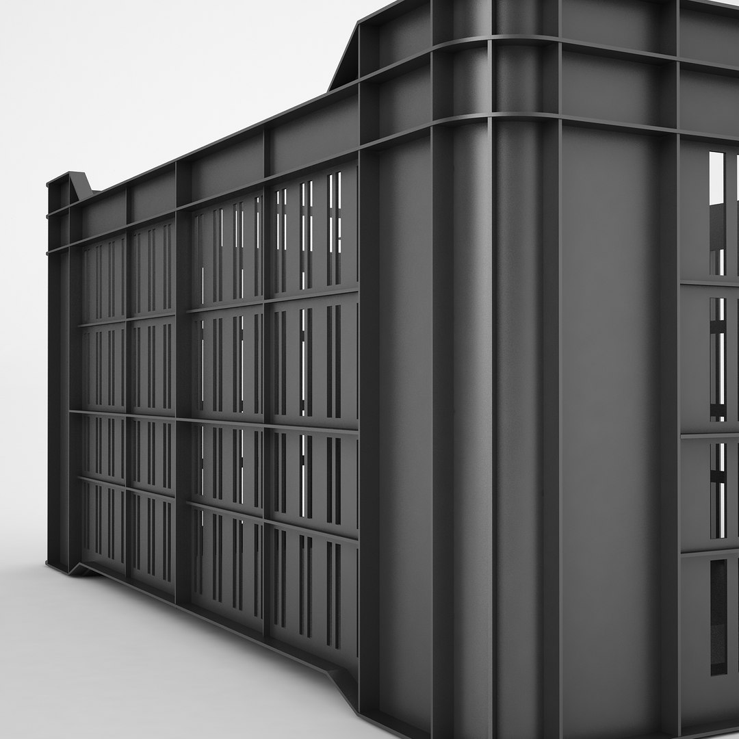 Plastic Crate 3d Model