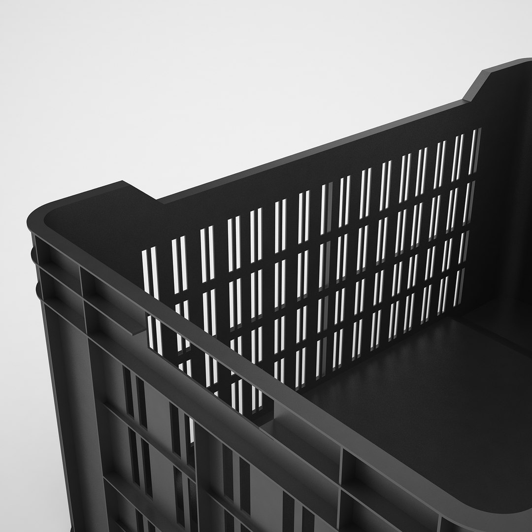 Plastic Crate 3d Model
