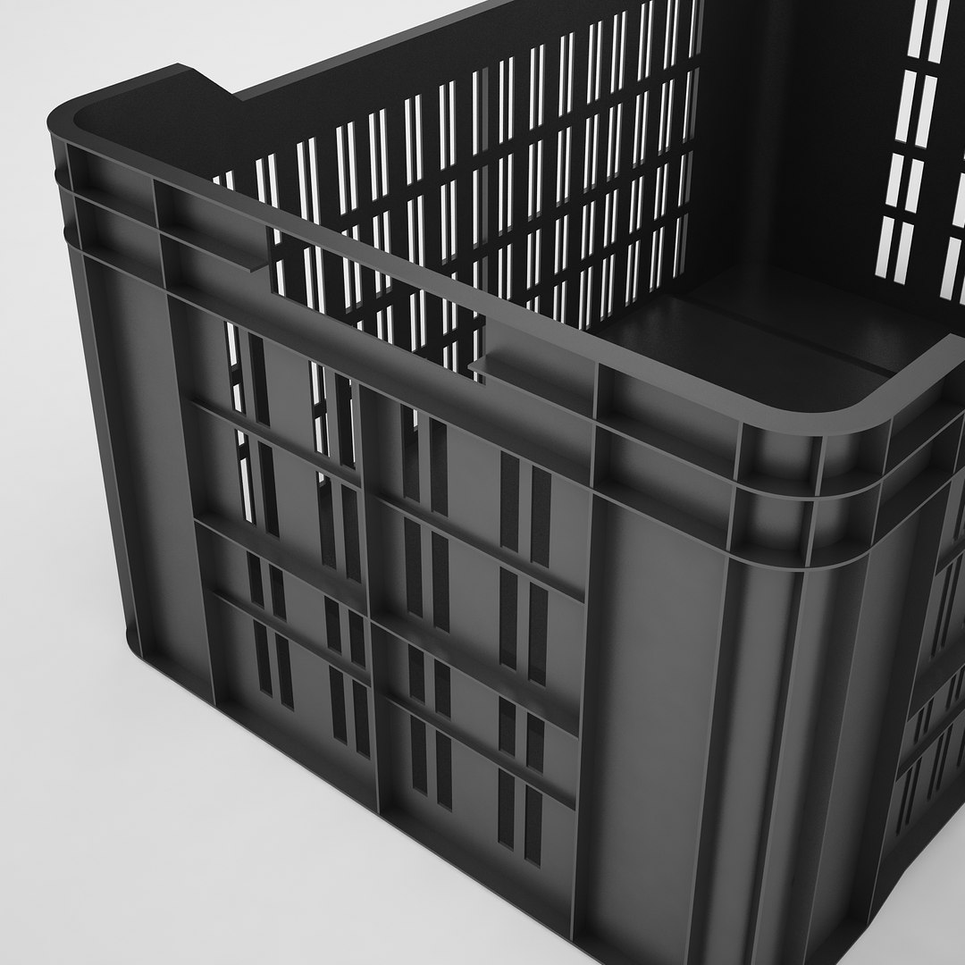 Plastic Crate 3d Model
