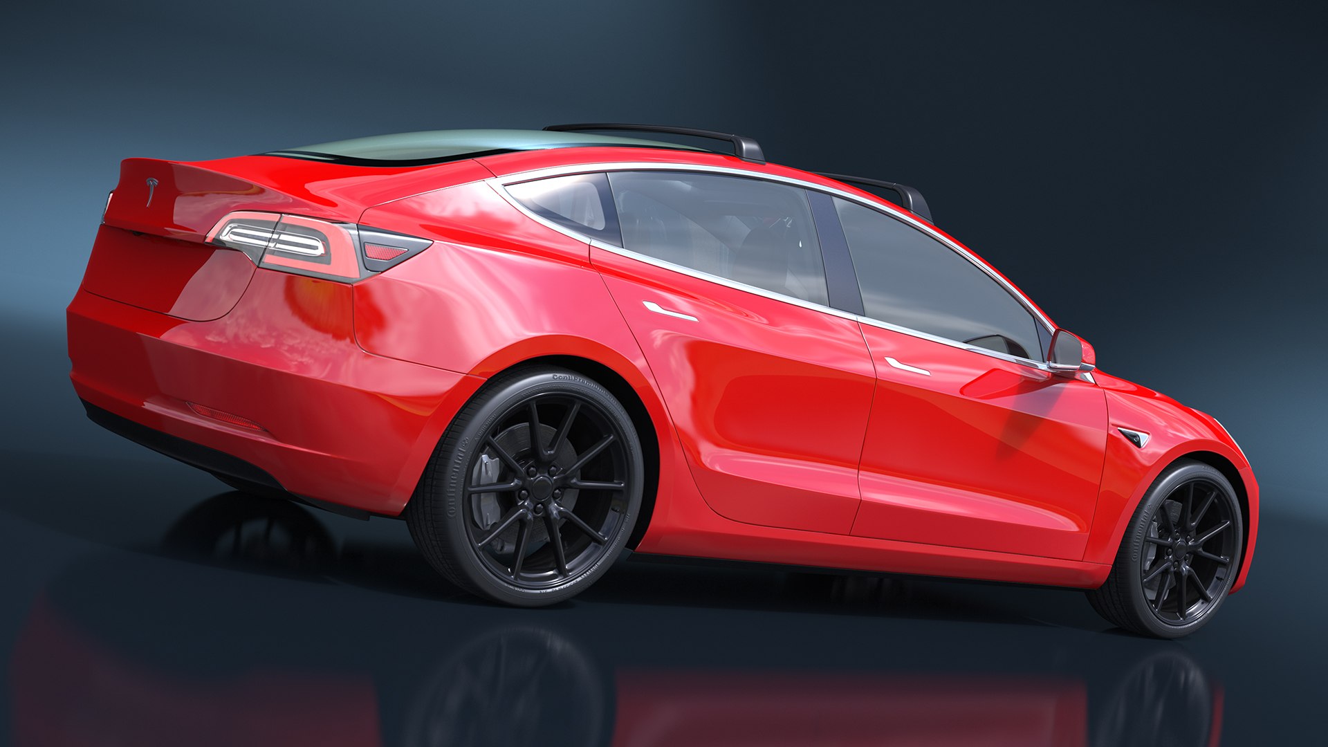 3D Model Tesla With Roof Rack - TurboSquid 2323806