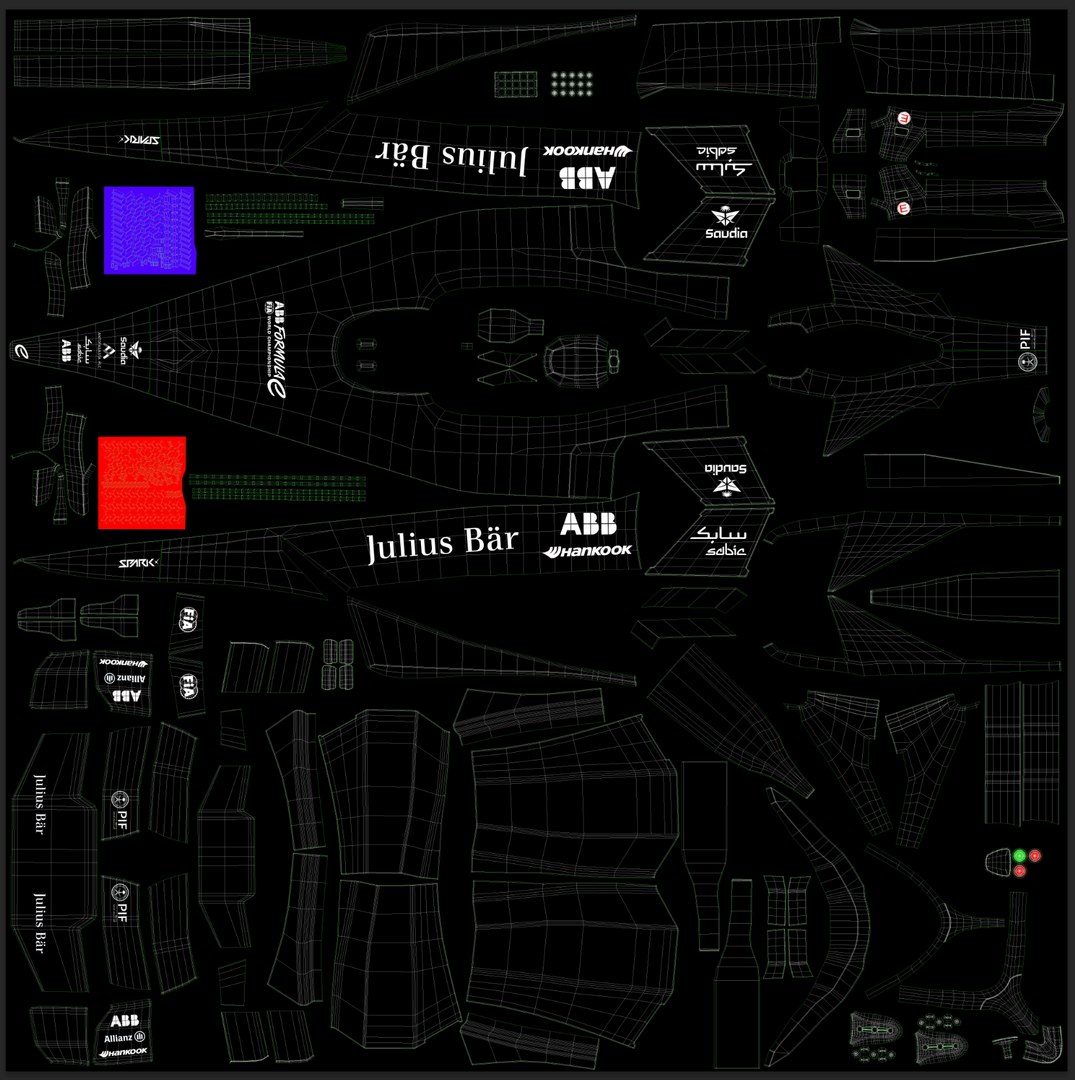 Formula E Gen3 Evo 2025 For Template 3D Model - TurboSquid 2294399
